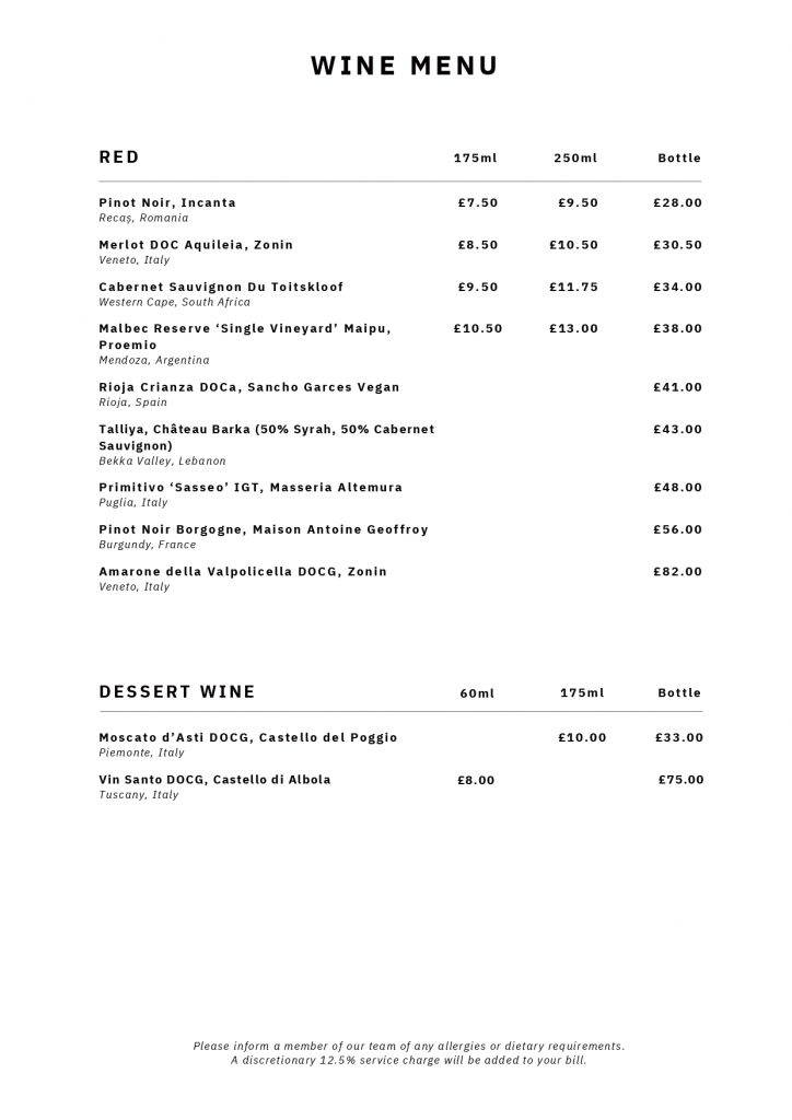 Menus - Maple Restaurant