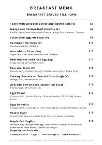 Menus - Maple Restaurant